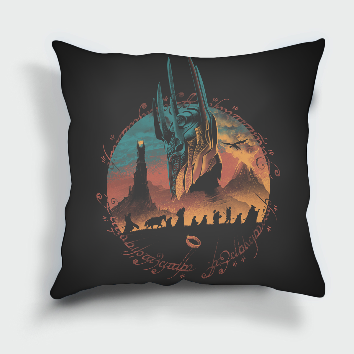 "Middle Earth Quest" throw pillow by vincenttrinidad - Olyfant.com